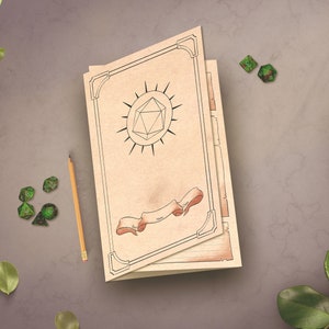 Custom Illustarted Character Sheet Foldable and Printable for Dnd 5th ...