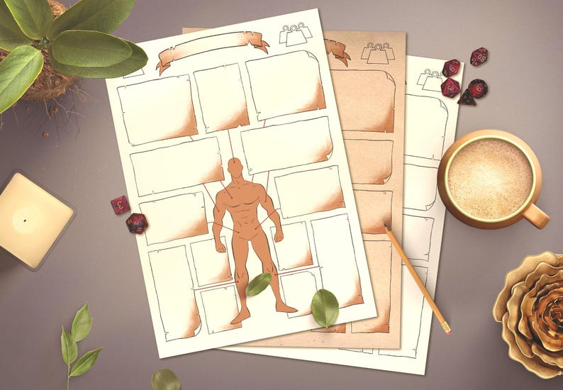 Full Body Character Inventory Sheet for Dungeons & Dragons – Your ...