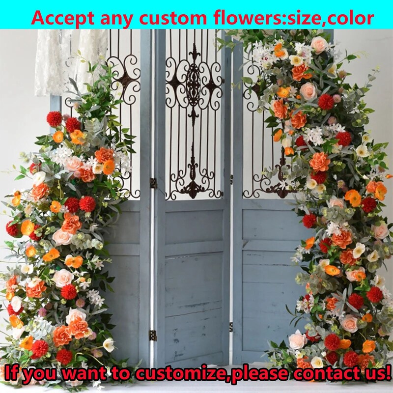Burnt Orange Flower Garland - Etsy