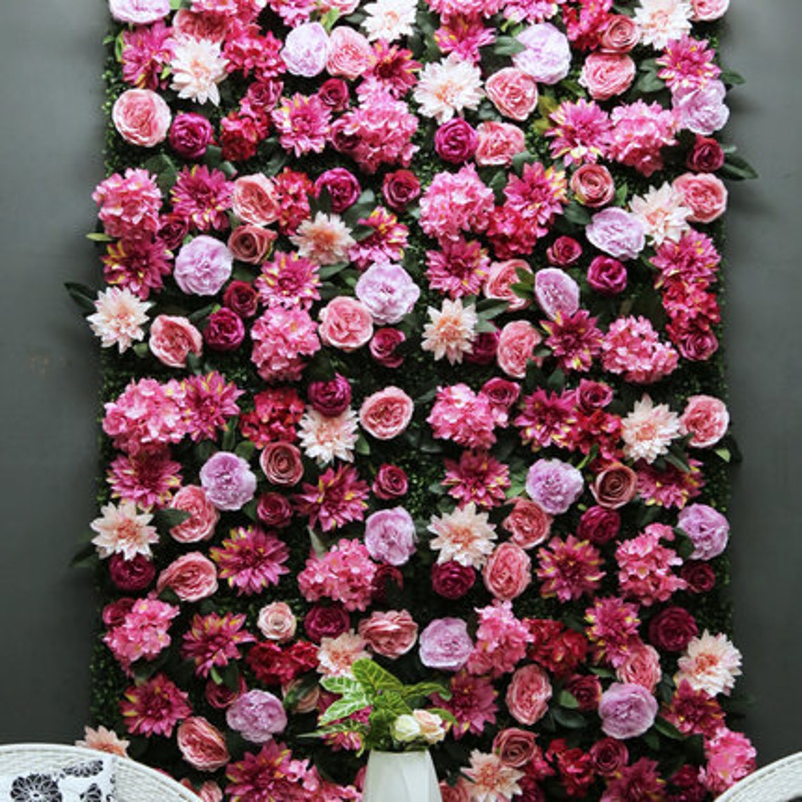 Rose Floral Wall 3-D Handmade Artificial Flower Wall for - Etsy