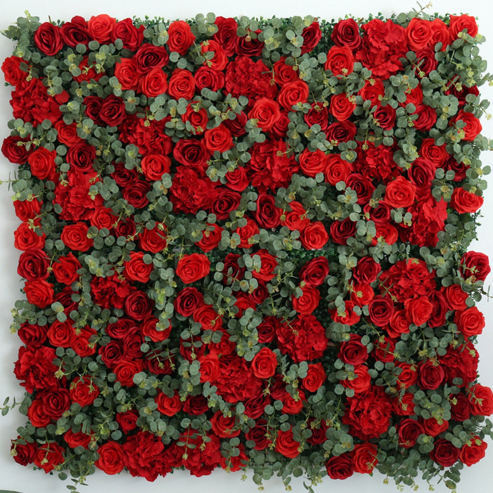 DIY Silk Red Rose Flowers Backdrop Wall Wedding Decor - Etsy