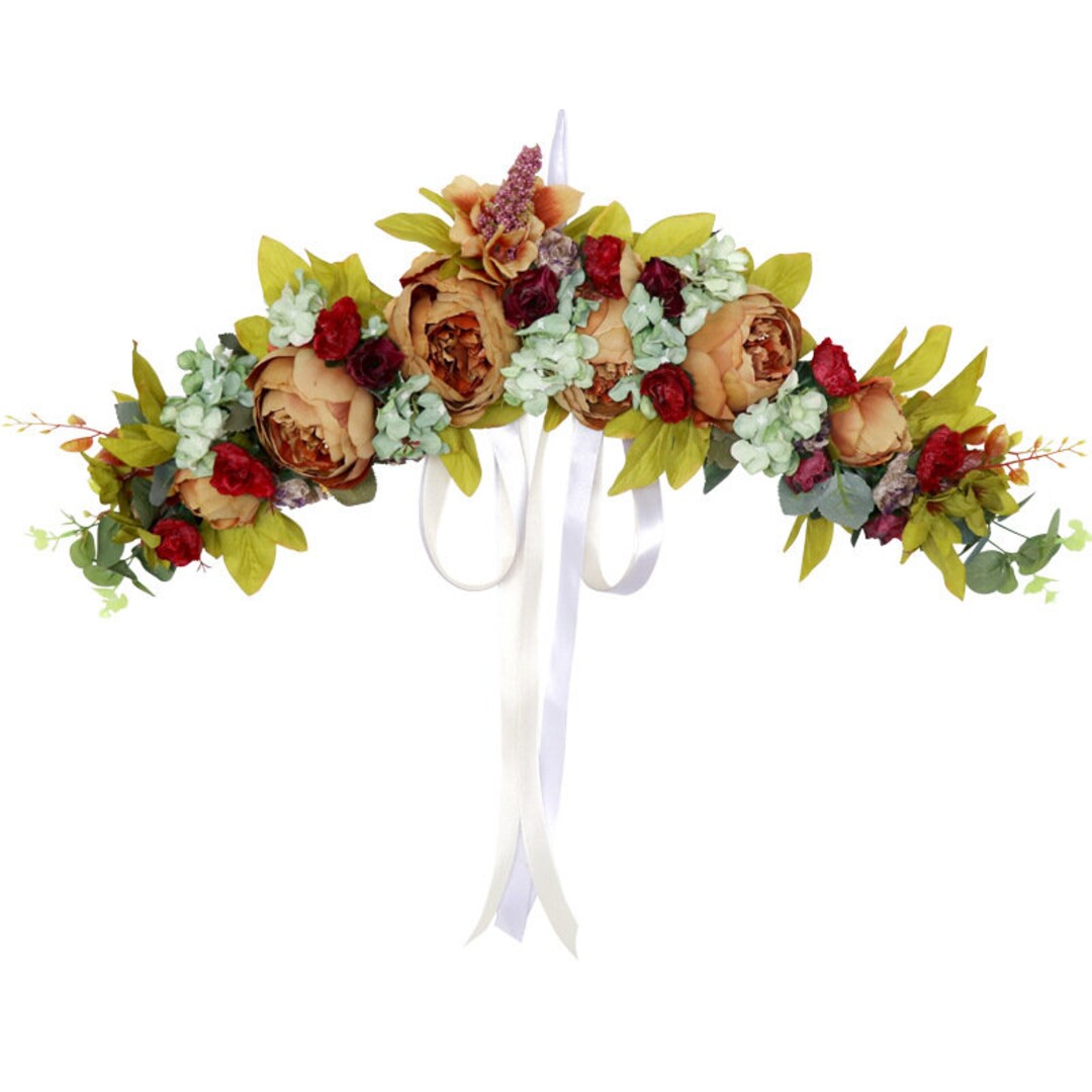Peony Flower Swag Wreath,spring Swag for Front Door,wedding Arch ...