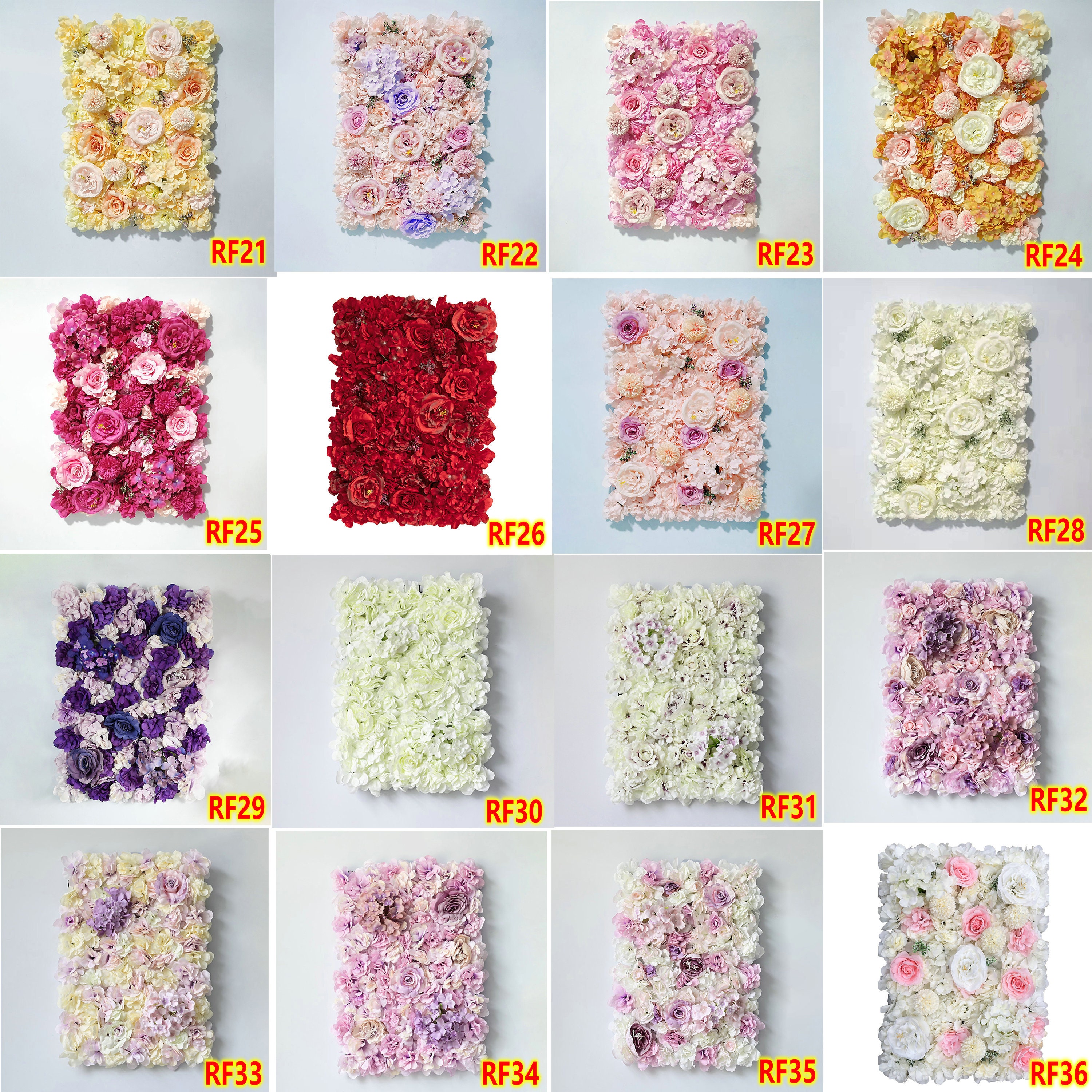 Rose Flower Wall Backdrop Gradient Orange White 3D Artificial - Etsy