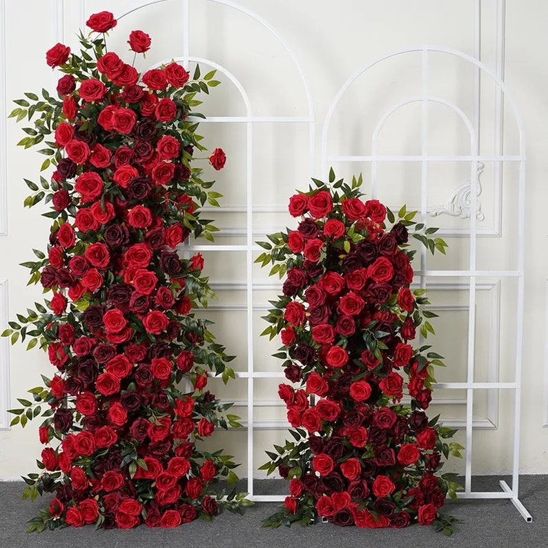 Turquoise Blue White Rose Wedding Stage Archway Flower,flower Garlands ...