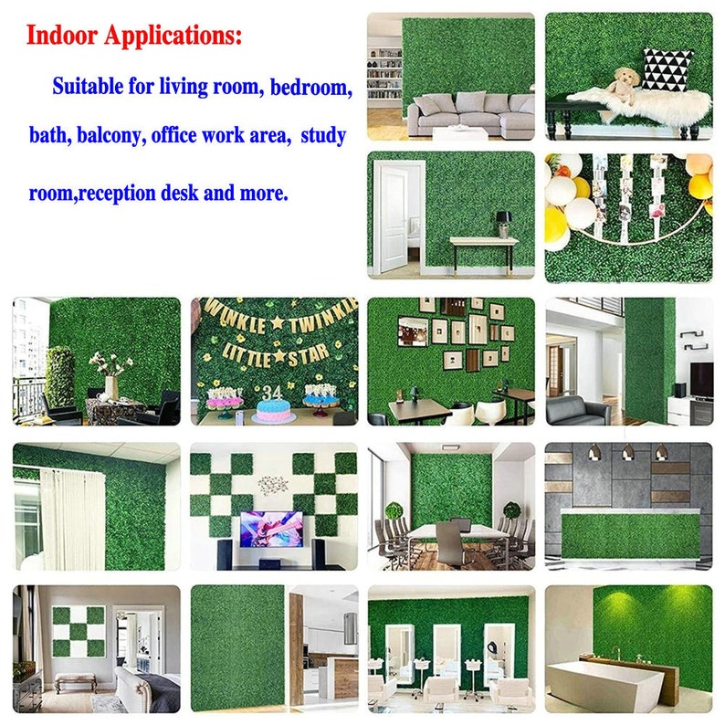 3D Artificial Plant Wall,white Flower Backdrop,grass Panels for Wedding ...