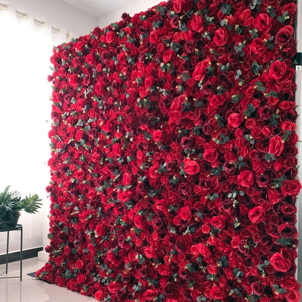 Artificial Roll up Flower Wall Decor - Etsy UK