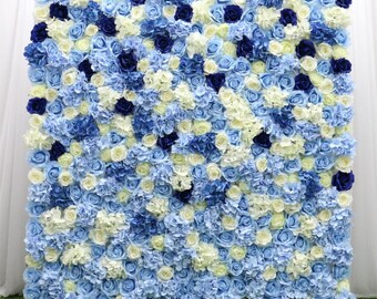 Royal Blue Flower Wall | Etsy