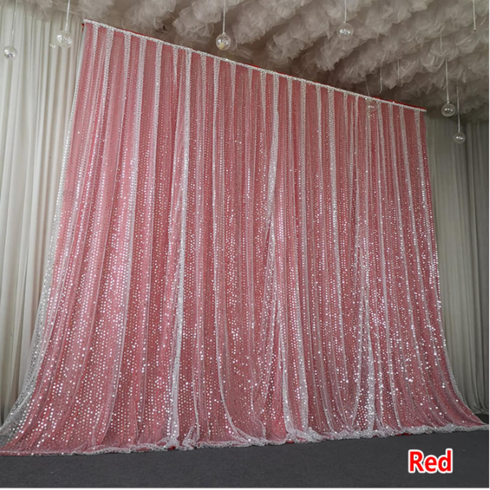 Customize Size Baby Pink Photo Backdrop Curtain for Bridal - Etsy