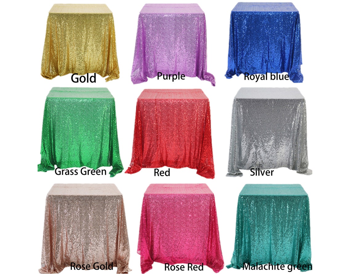 Sequin Tablecloth Glitter Round Table Cloth for Wedding Party | Etsy