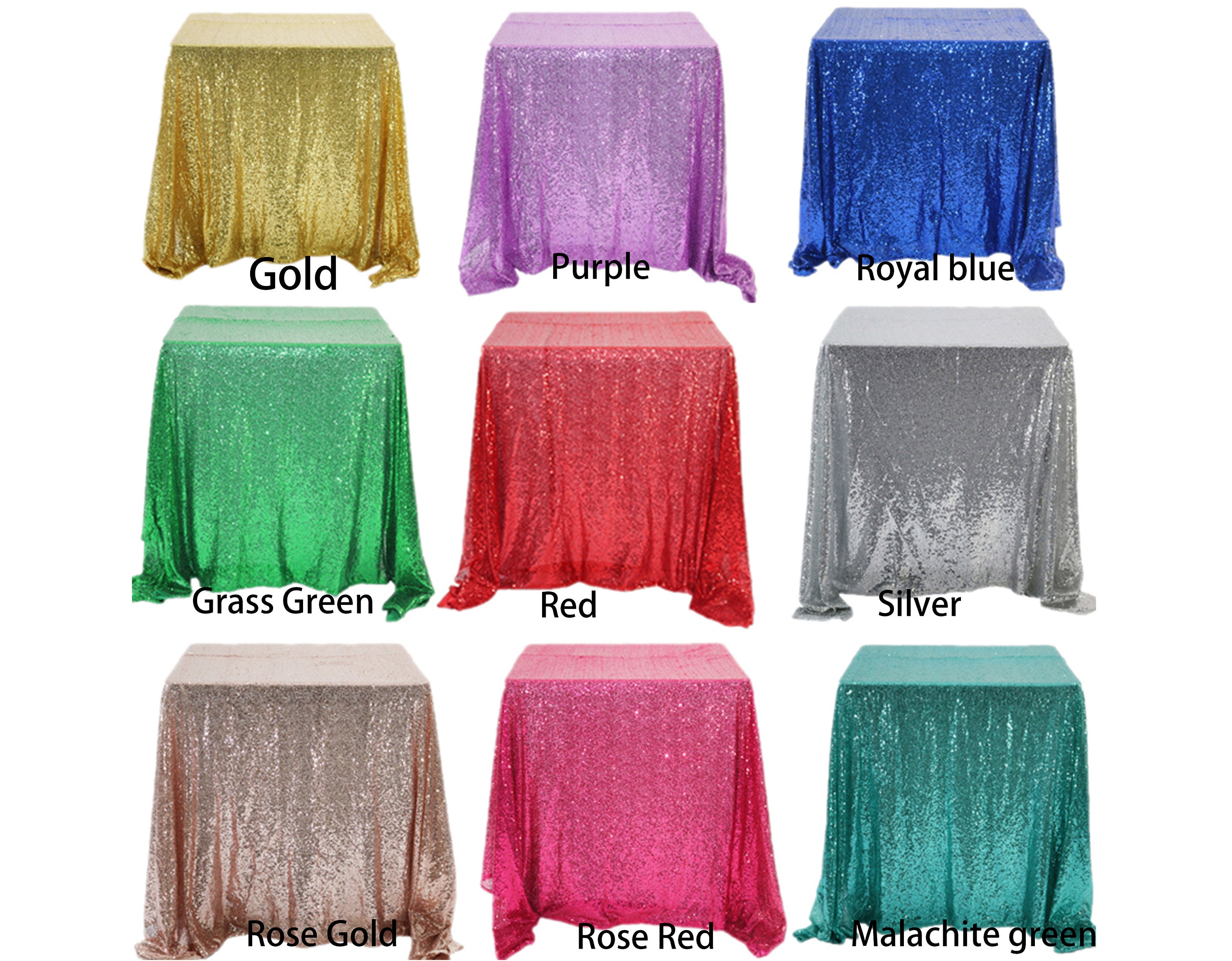 Sequin Tablecloth Glitter Round Table Cloth for Wedding Party | Etsy