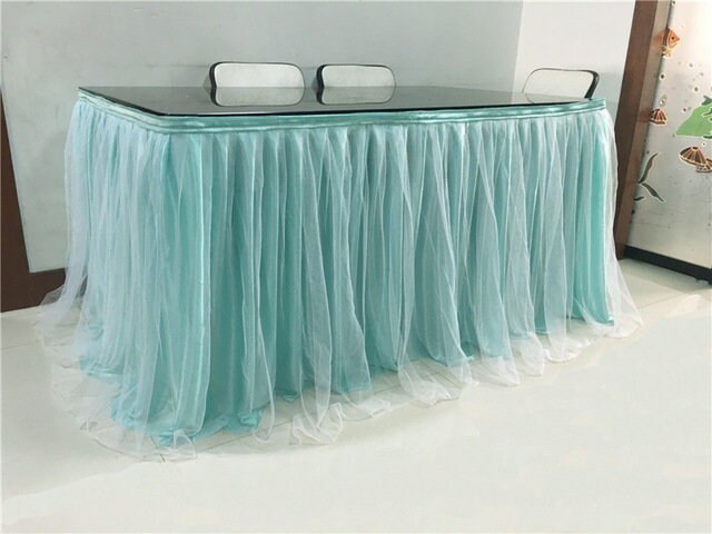 Royal Blue Tutu Table Skirt Wedding Party Tulle Table Skirting - Etsy
