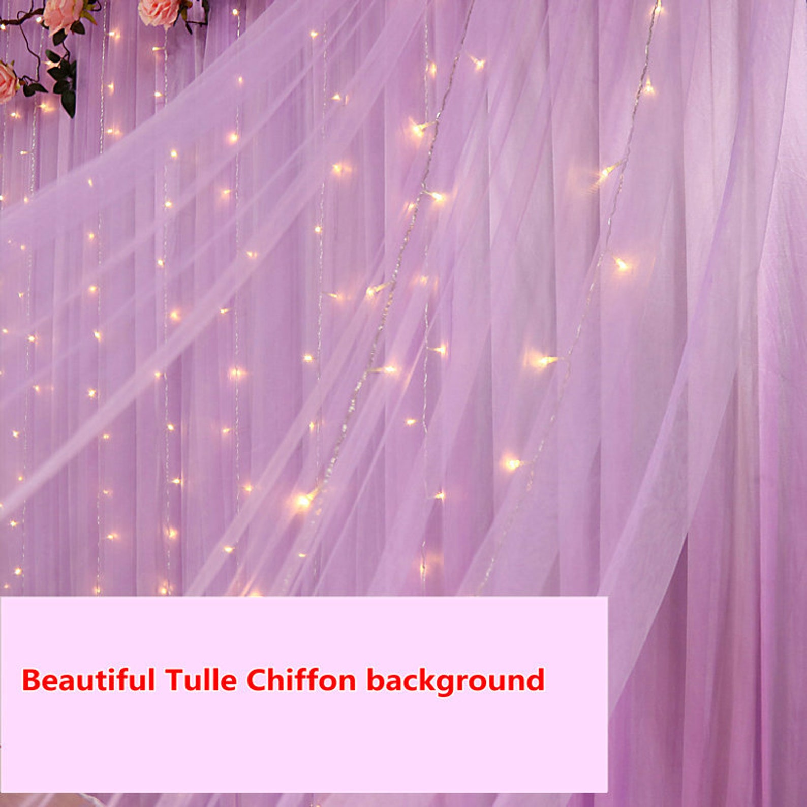 White Tulle Backdrops Curtainwedding Arrangement Birthday - Etsy