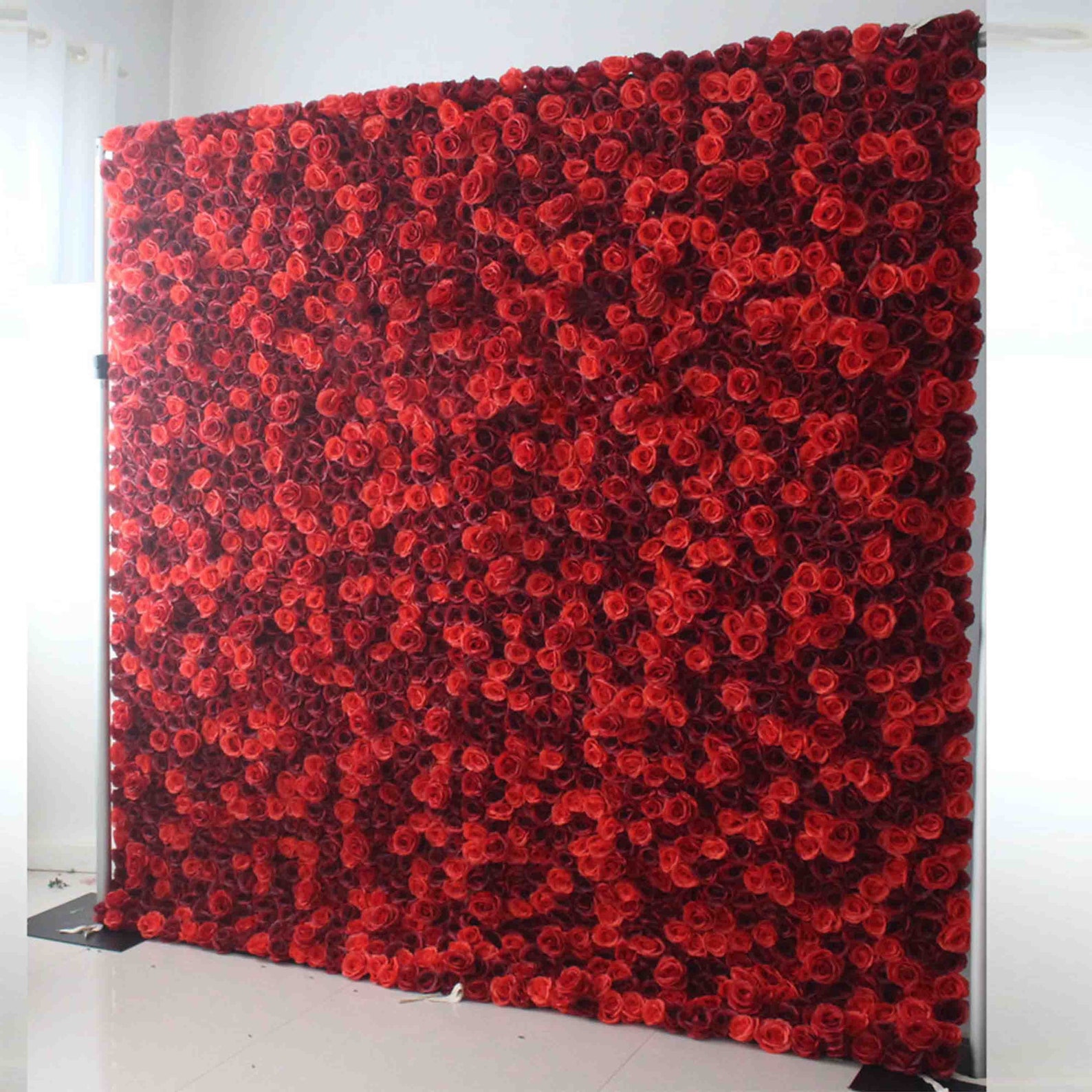 Popular Artificia Rudy Flower Wall Roll up Hanging Fabric Cloth Red ...