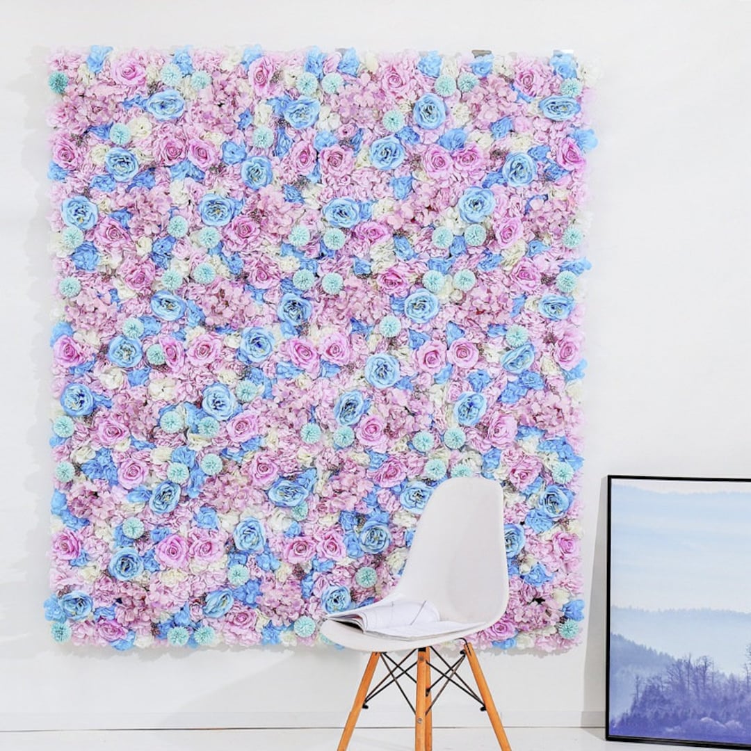 Artificial Flower Wall Panel Backdrop Ceremony Flower Wall Background ...