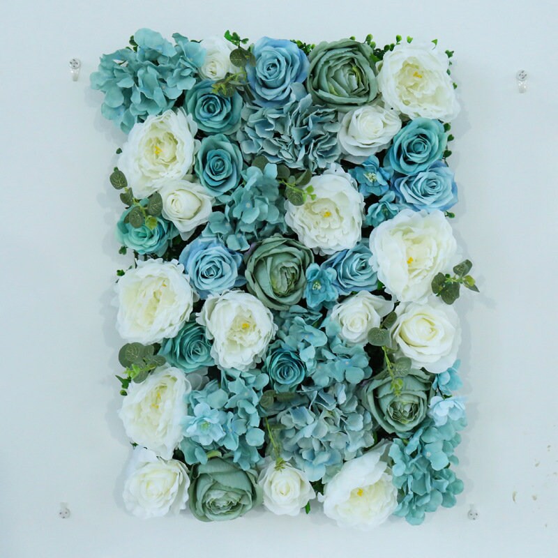 Simulation Plant Wall Water Green Blue Artificial Flower Panels for ...