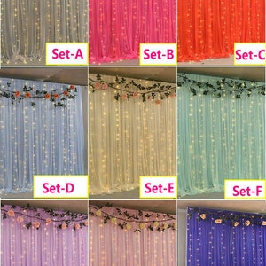 3mx3m Light Blue Backdrop Curtain Set,bridal Shower Backdrop,wedding ...