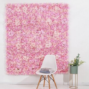 Artificial Flower Wall Panel Backdrop Ceremony Flower Wall Background ...