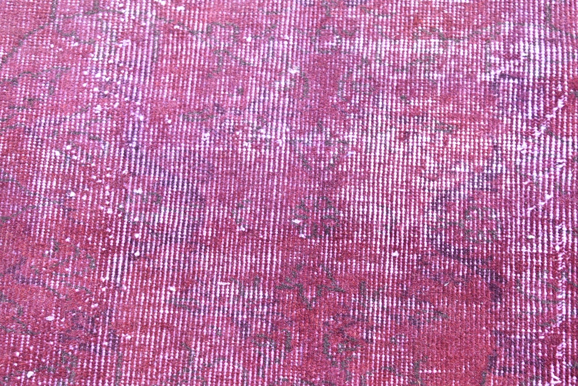 Purple color hallway rug vintage rug turkish rug rustic | Etsy