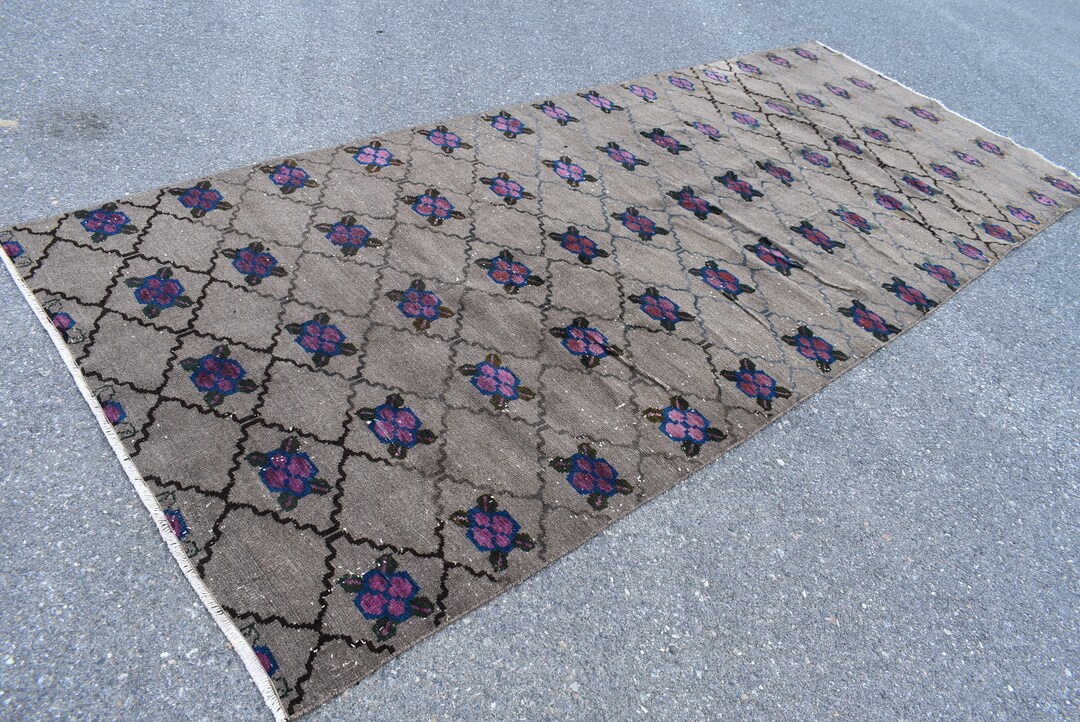 Lovely Floral Pattern Turkish Rug Vintage Rug Area Rug Boho - Etsy