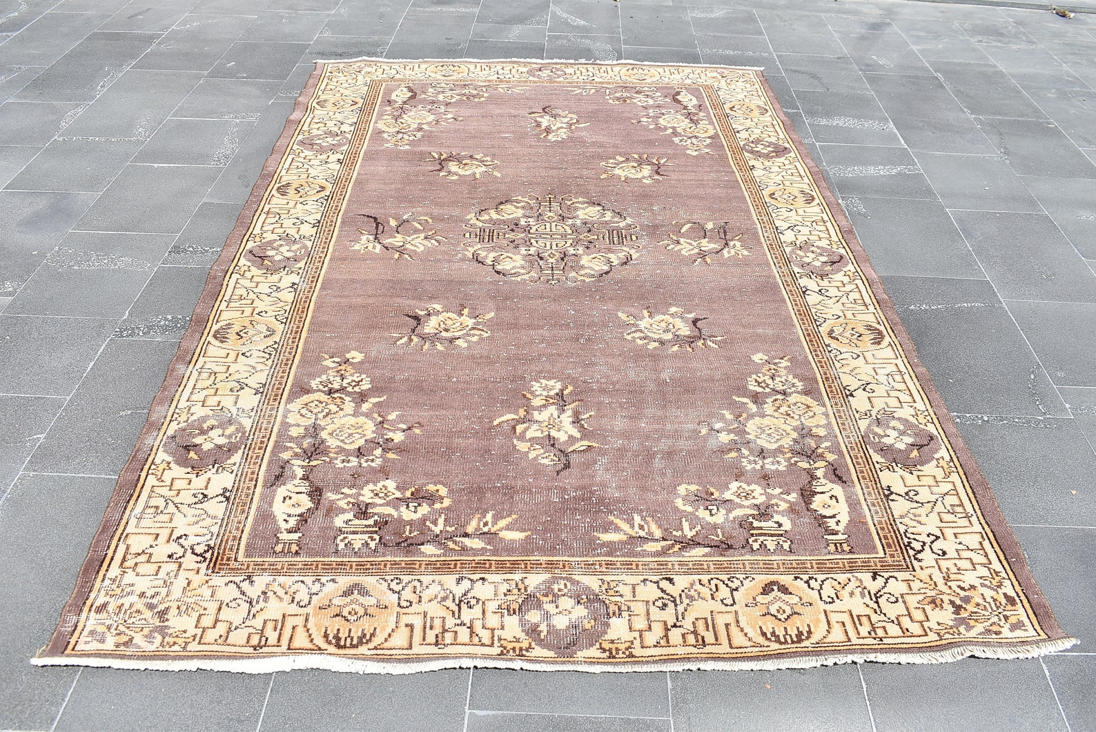 Purple Color Hallway Rug Vintage Rug Turkish Rug Rustic - Etsy