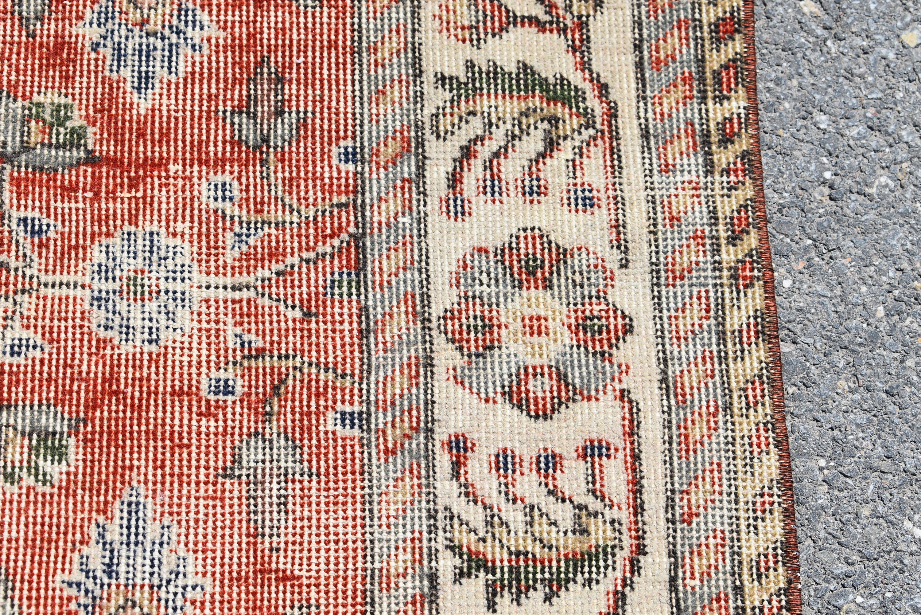 Vintage Red Floral Rug Turkish Rug Handmade Rug Large Rug - Etsy