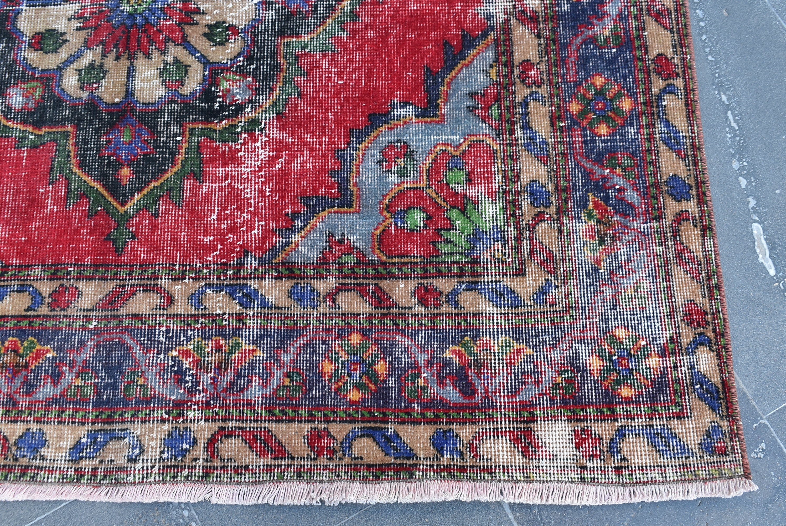 Bohemian Rug, Turkish Rug, Vintage Rug, Area Rug Free Shipping 4.7 X 12 ...