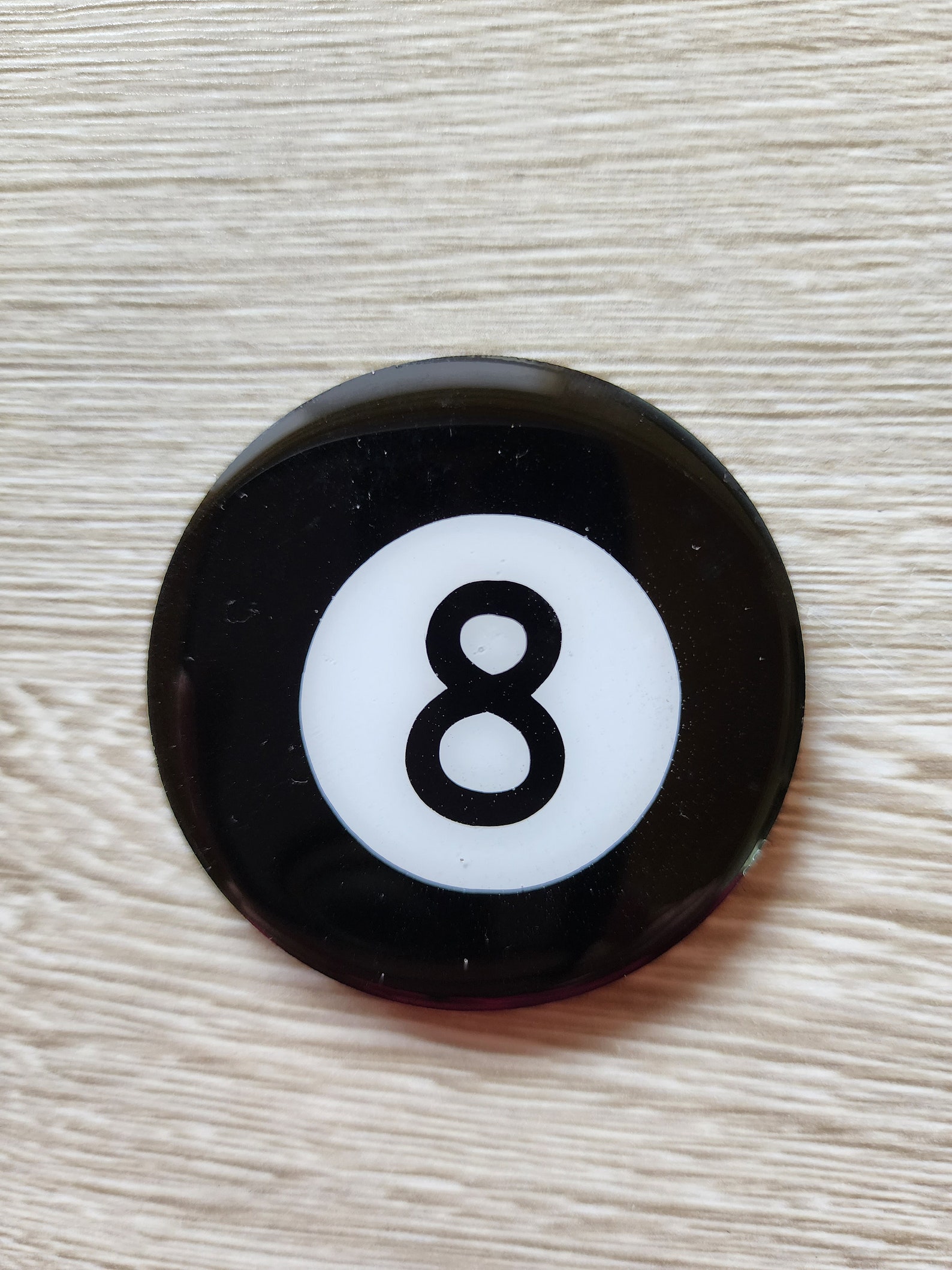 Pool / Billiards Pocket Marker, 2 Inch Shoot Like A Girl and Eight Ball ...