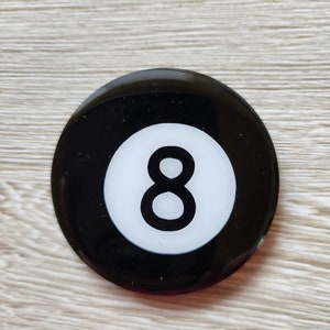 Pool / Billiards Pocket Marker, 2 Inch Shoot Like A Girl and Eight Ball ...