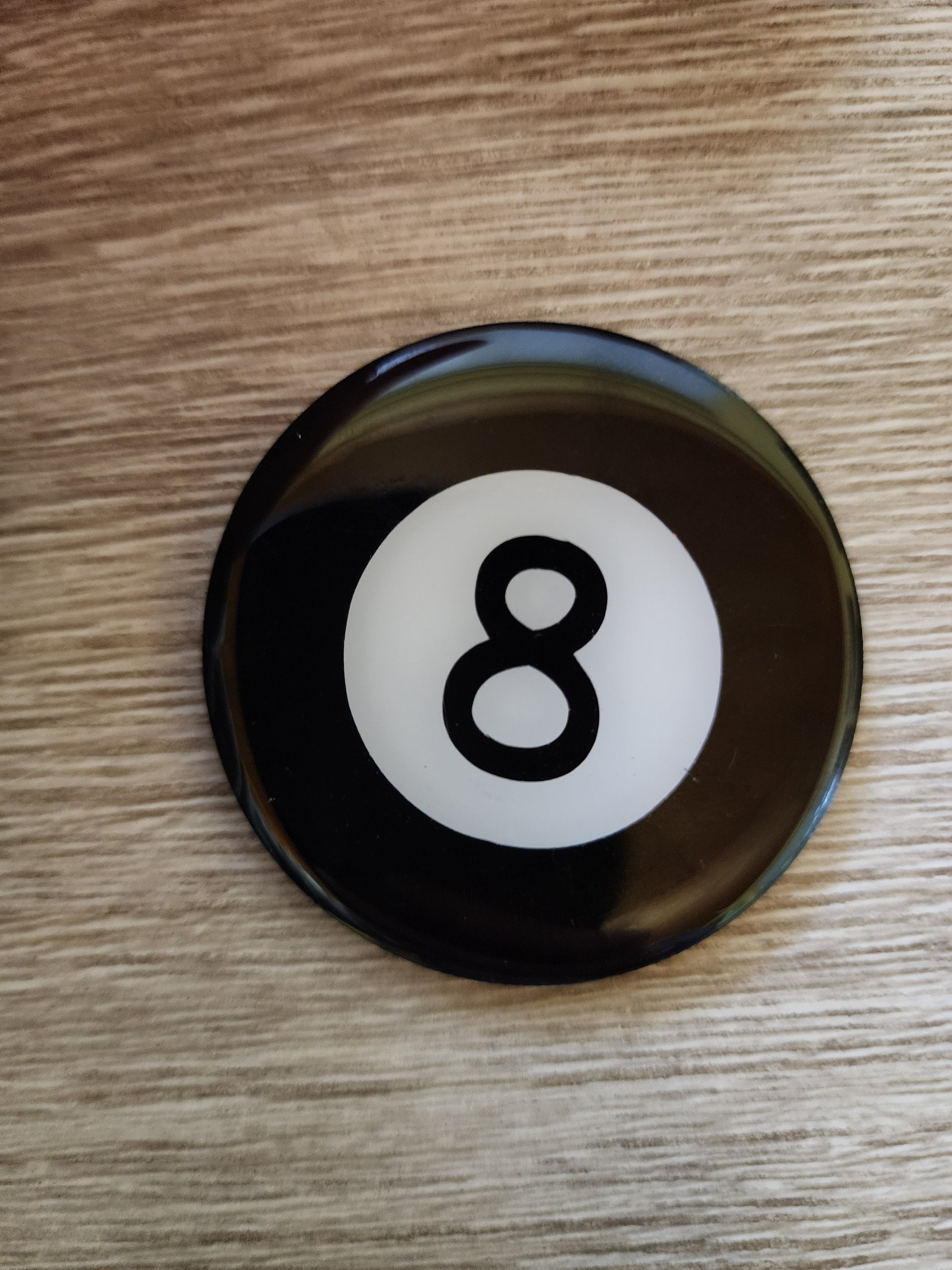 Pool / Billiards Pocket Marker, 2 Inch, Game Over / 8-ball, Solid Black ...