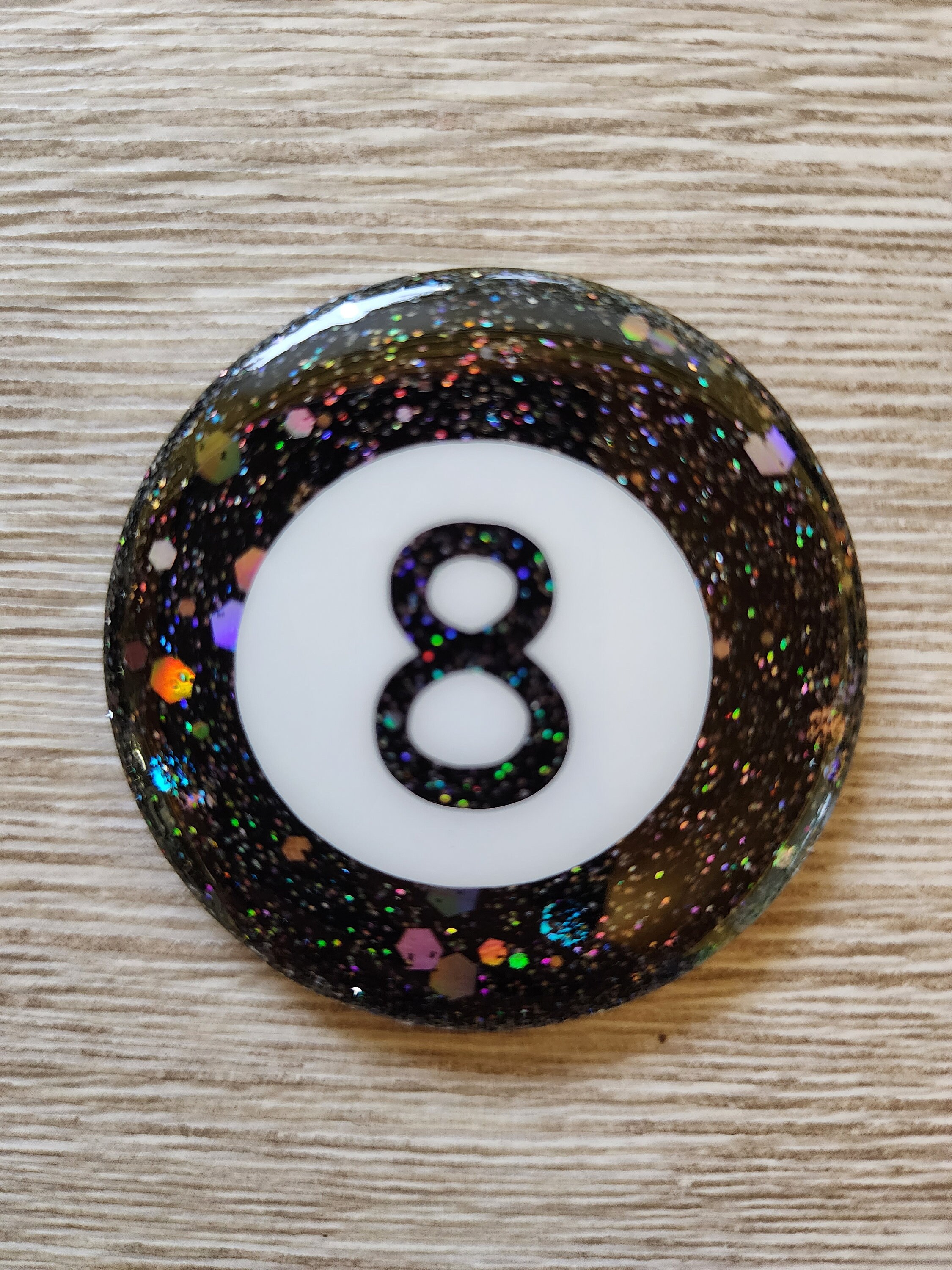 Pool / Billiards Pocket Marker, 2 Inch, Game Over / 8-ball, Solid Black ...