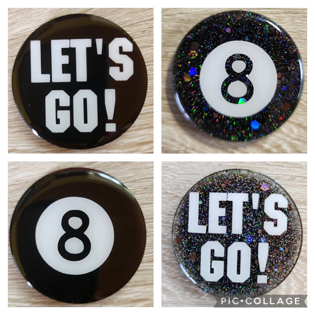 8 Ball Pool / Billiards Pocket Marker 2 Inch Let's Go - Etsy