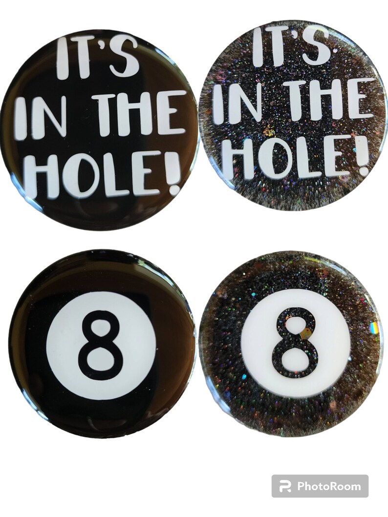 Pool / Billiards Pocket Marker, 2 Inch It's in the Hole / Eight Ball ...