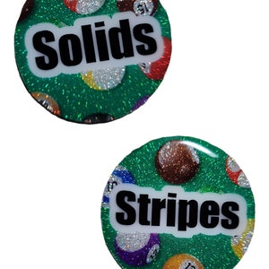 Pool / Billiards Pocket Marker, 2 Inch Solids or Stripes Reminder ...