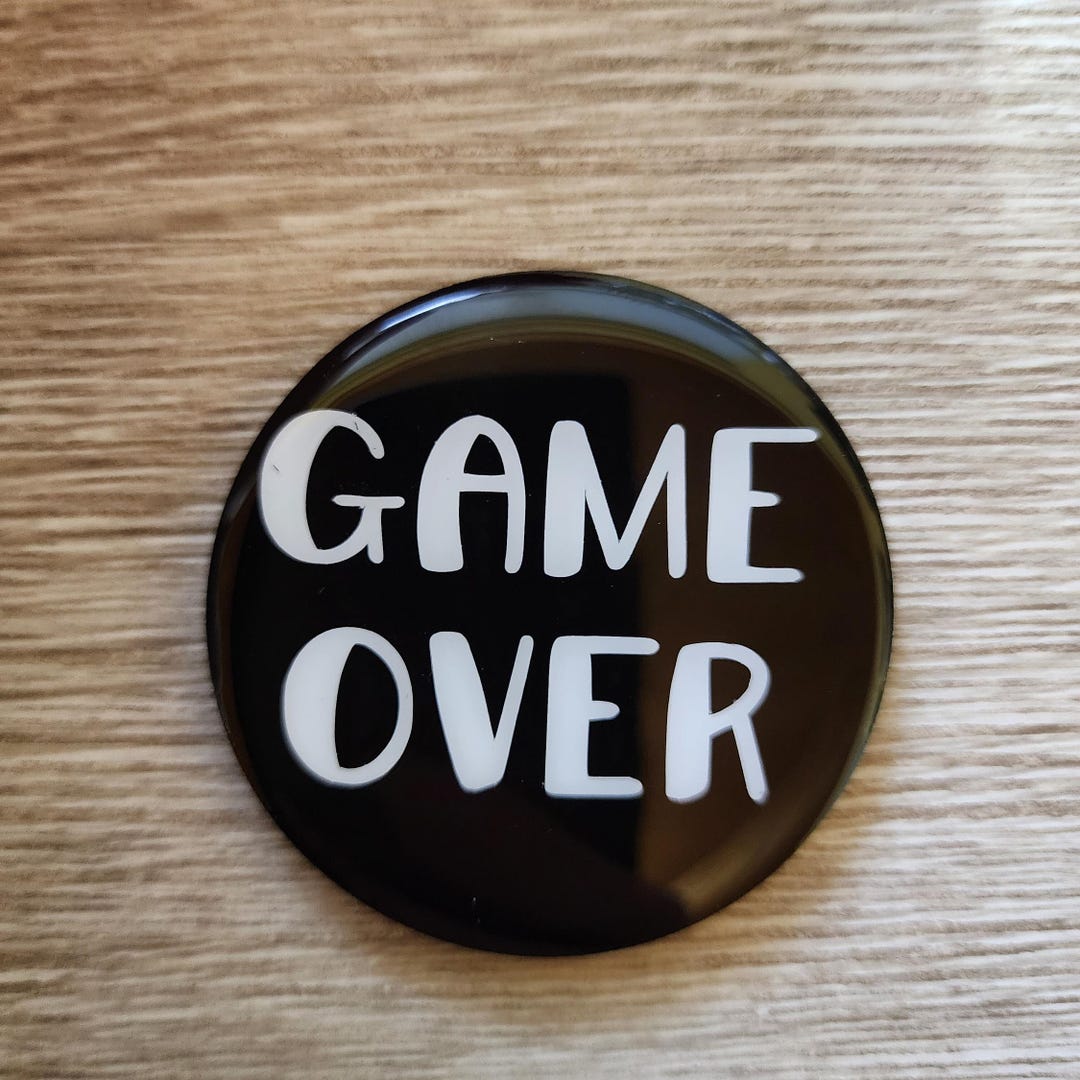 Pool / Billiards Pocket Marker, 2 Inch, Game Over / 8-ball, Solid Black ...