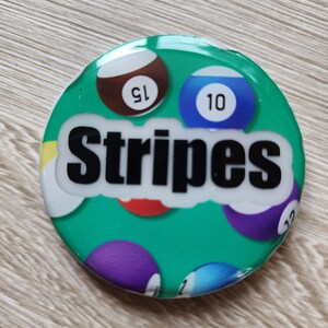 Pool / Billiards Pocket Marker, 2 Inch Solids or Stripes Reminder ...