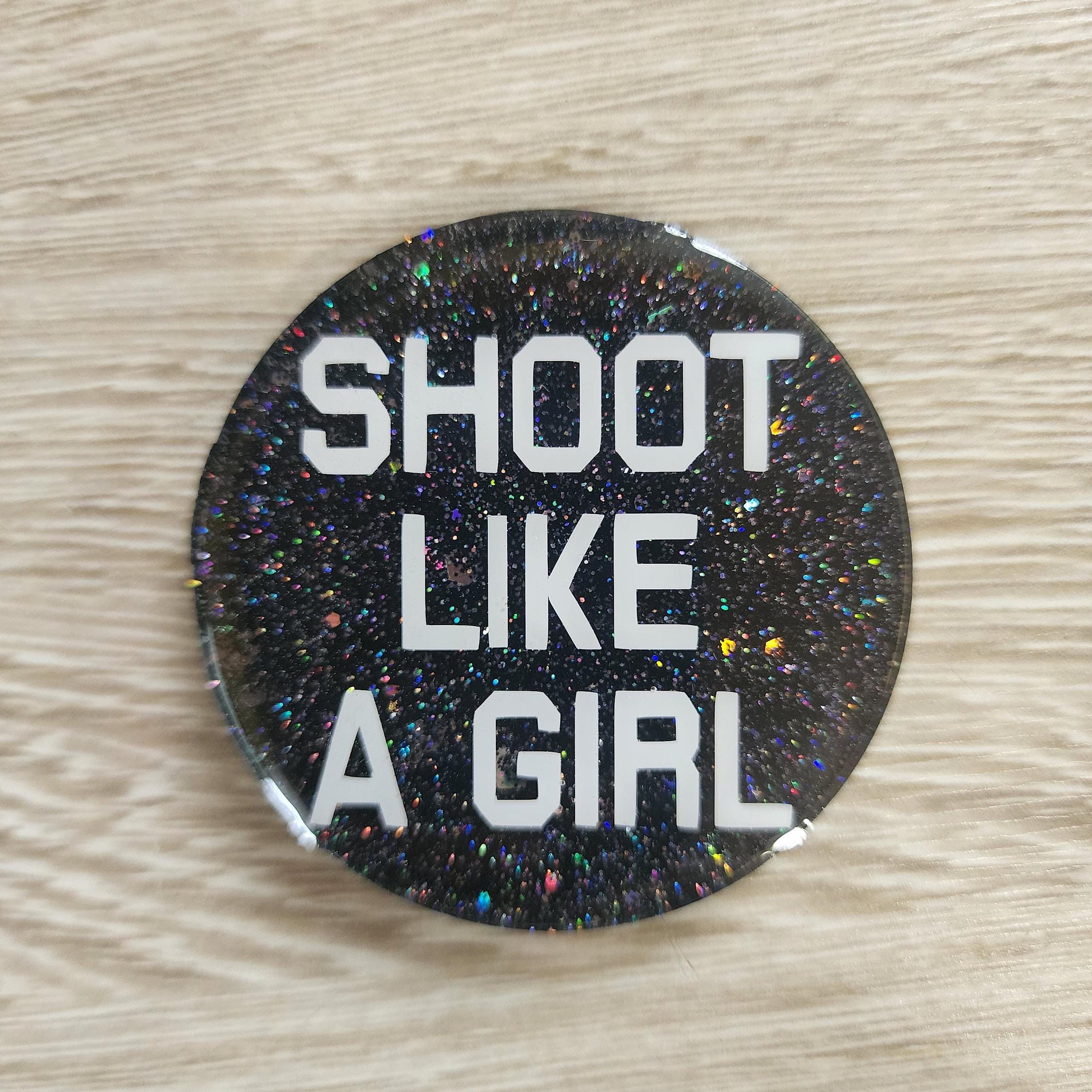 Pool / Billiards Pocket Marker, 2 Inch Shoot Like A Girl and Eight Ball ...