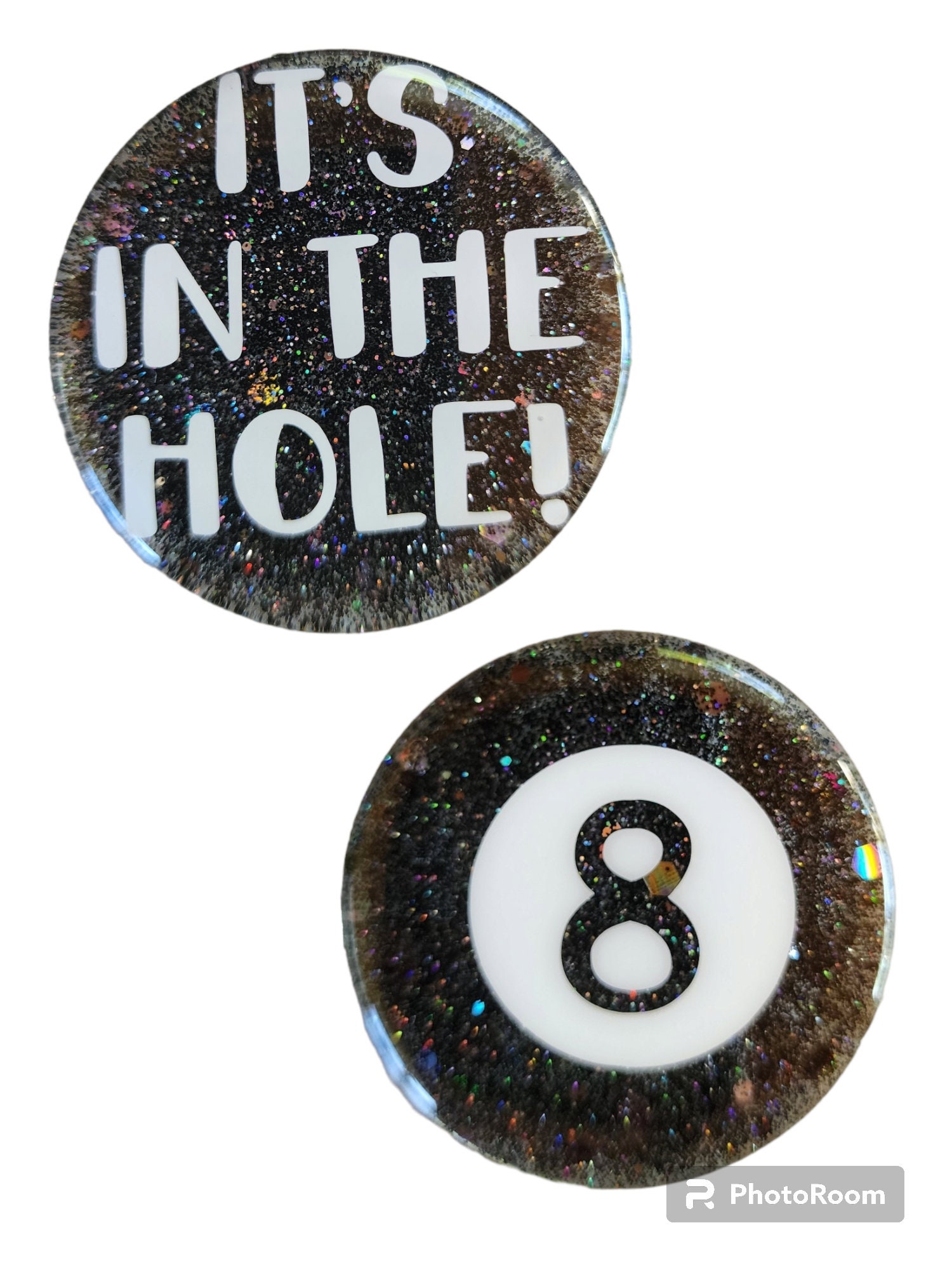 Pool / Billiards Pocket Marker, 2 Inch It's in the Hole / Eight Ball ...