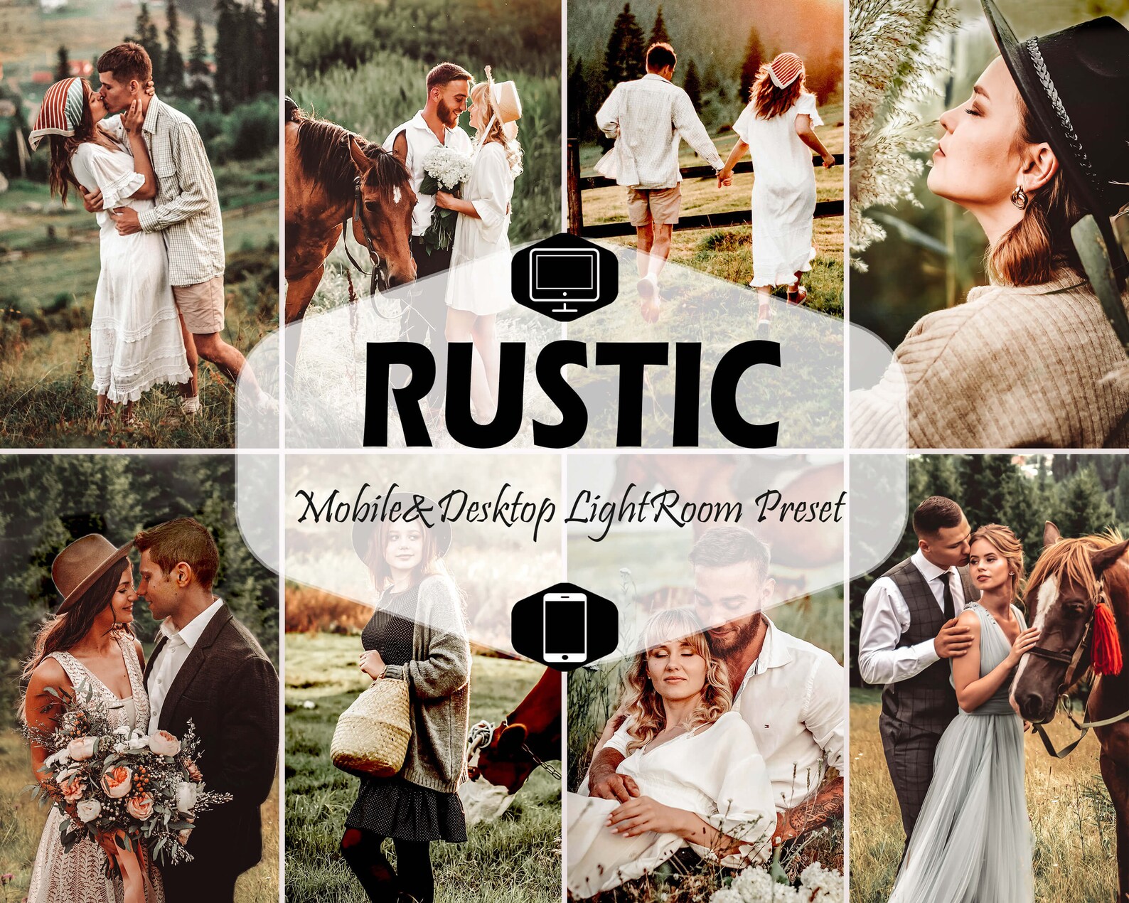 10 Rustic Mobile & Desktop Lightroom Presets Western Fashion - Etsy