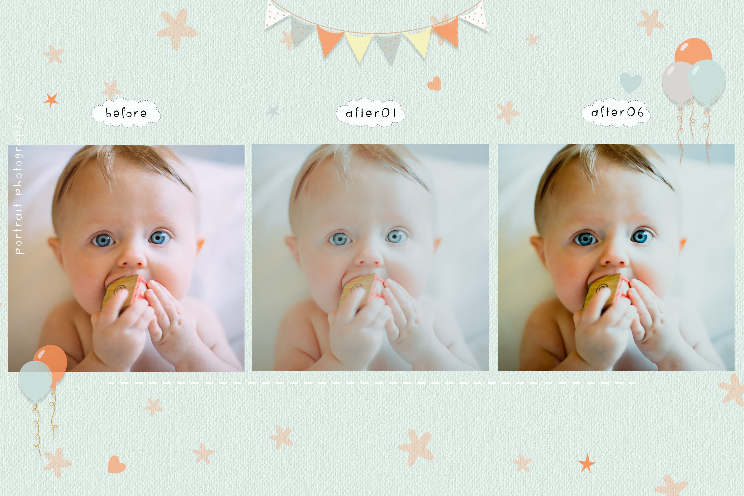 12 My Baby Photoshop Actions and ACR Presets Bright Airy | Etsy