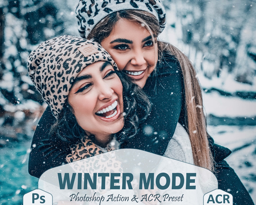 10 Winter Mode Photoshop Actions and ACR Presets Cool Ps - Etsy