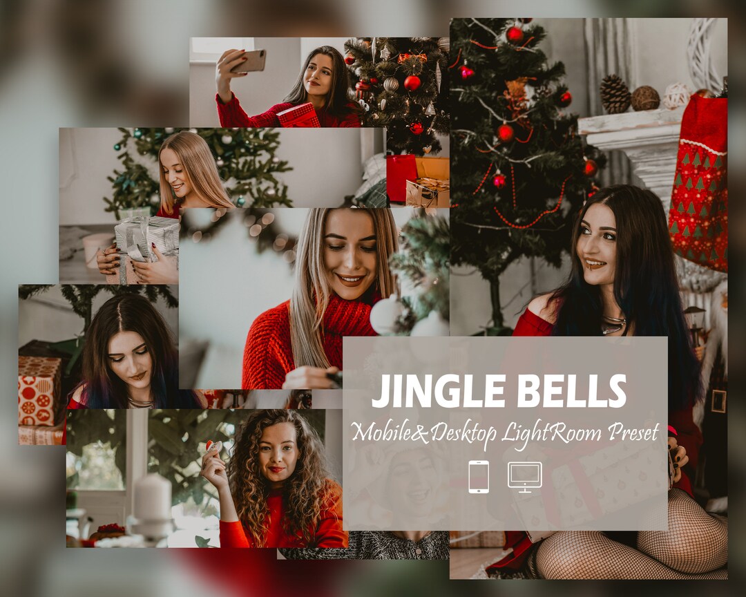 12 Jingle Bells Mobile & Desktop Lightroom Presets, Christmas LR Preset ...