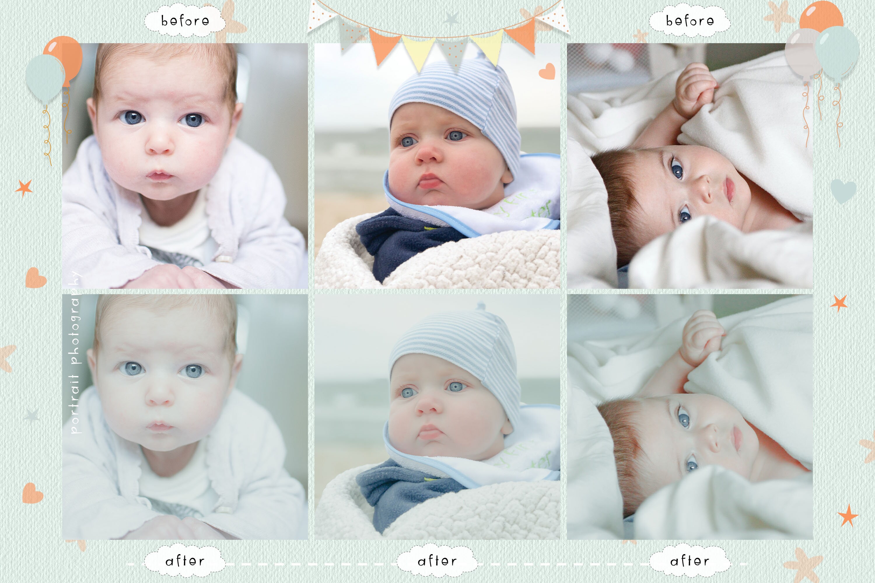12 My Baby Photoshop Actions and ACR Presets Bright Airy | Etsy