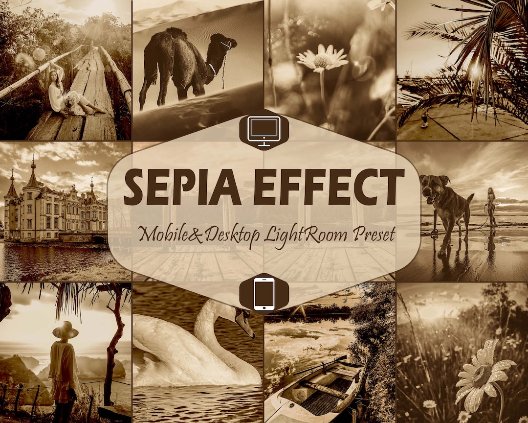 10 Sepia Effect Mobile & Desktop Lightroom Presets, Vintage LR Preset ...
