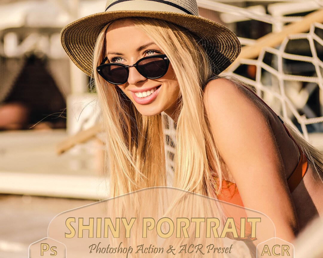 10 Shiny Portrait Photoshop Actions and ACR Presets, Sunshine Girl ...