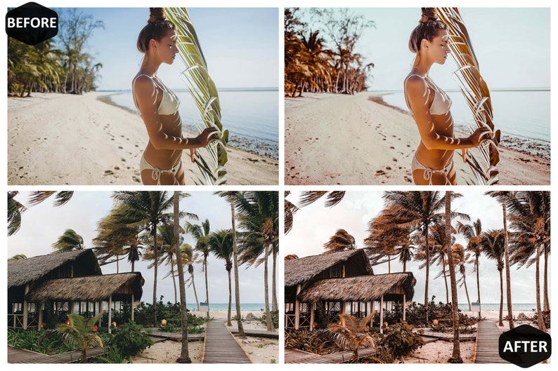 10 Coconut Mood Mobile & Desktop Lightroom Presets Coco Palm - Etsy