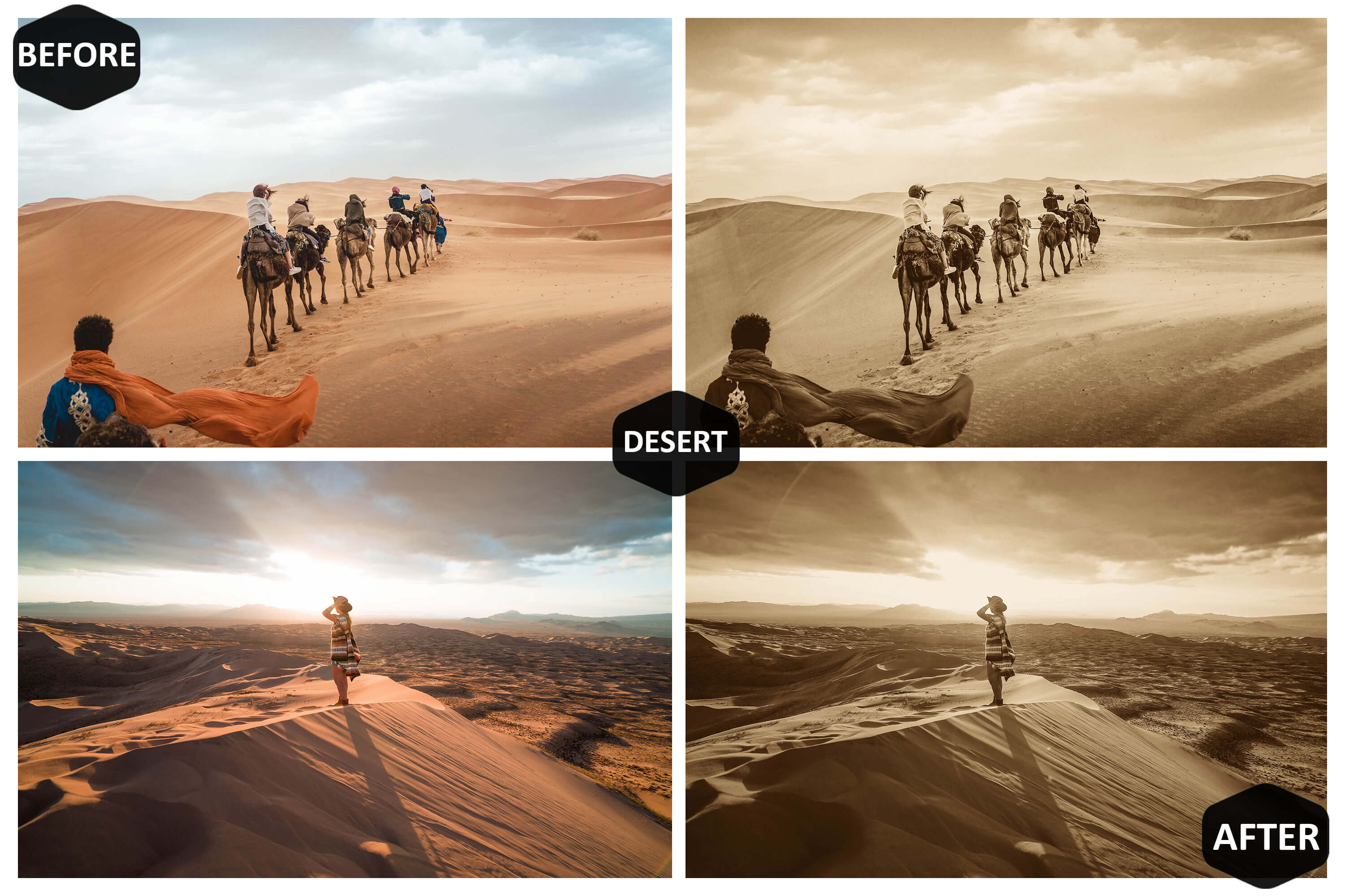 10 Sepia Effect Photoshop Actions And ACR Presets Vintage Ps | Etsy