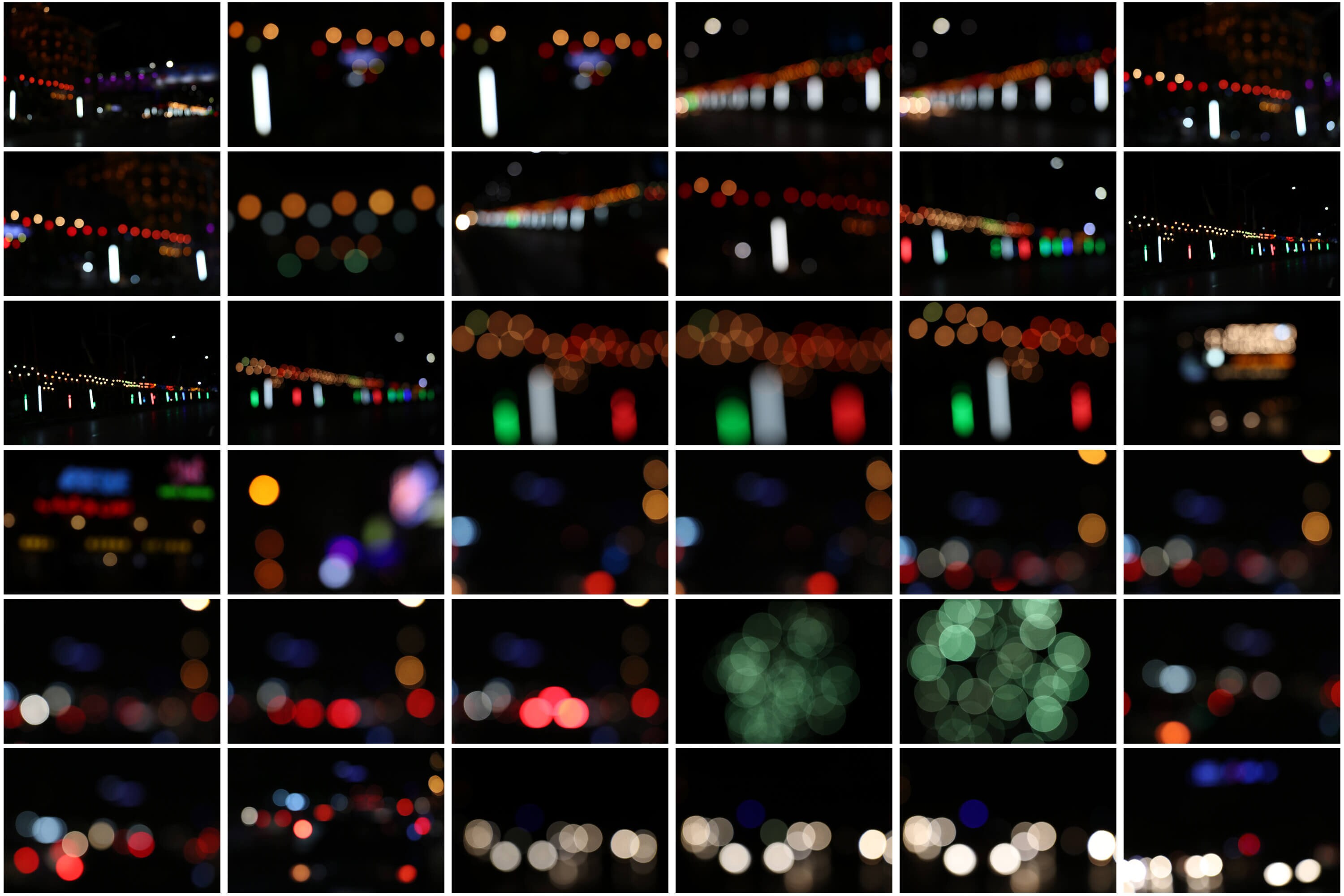 110 Streetable Bokeh Light Overlays Urban flashy lights | Etsy
