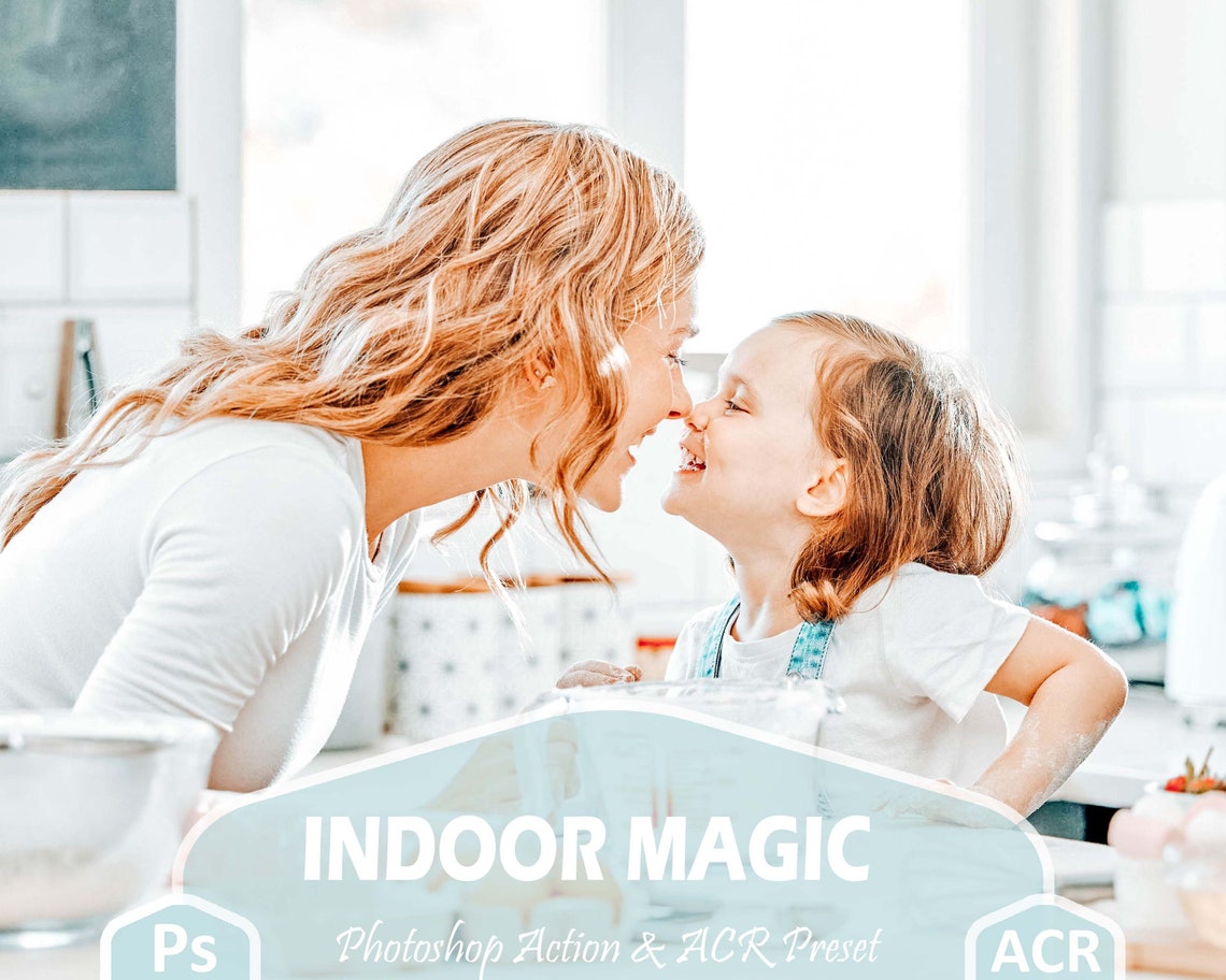 10 Indoor Magic Photoshop Actions and ACR Presets Bright - Etsy