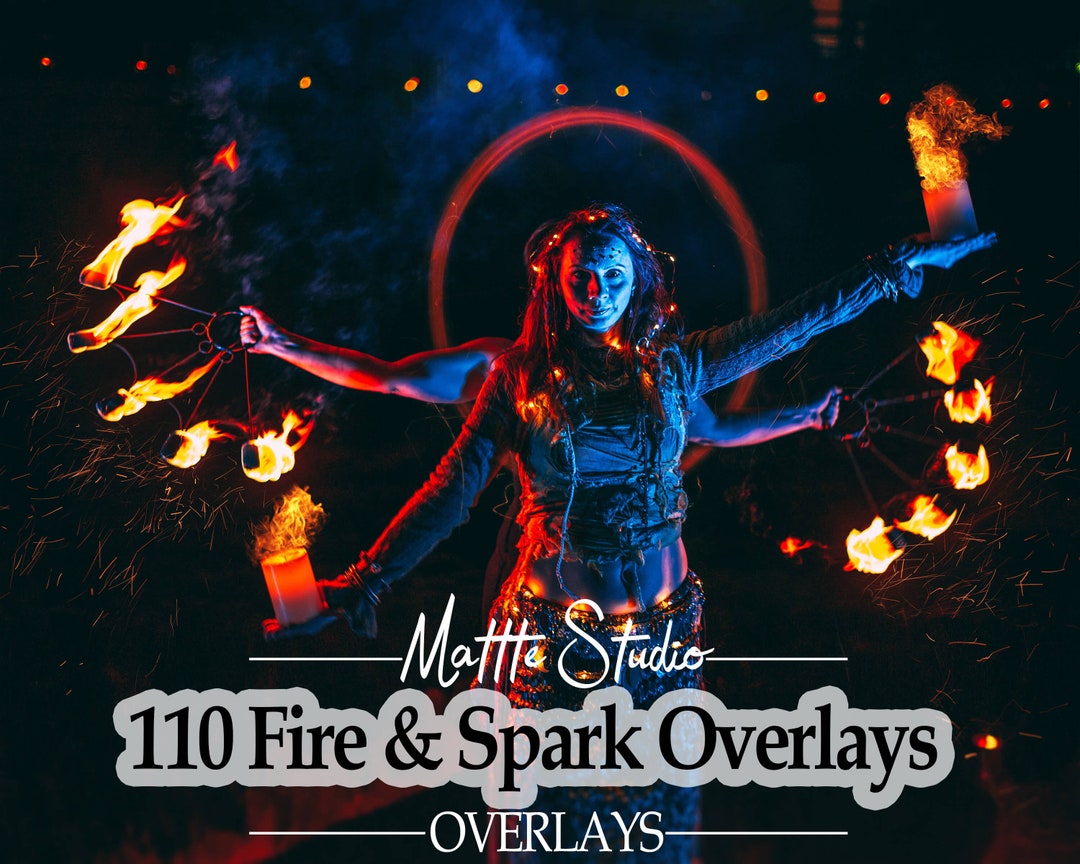 110 Fire and Spark Overlays, Flame Photoshop Overlay, Campfire, Best ...