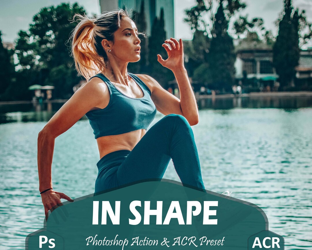 10 in Shape Photoshop Actions and ACR Presets Fitness Blogger - Etsy